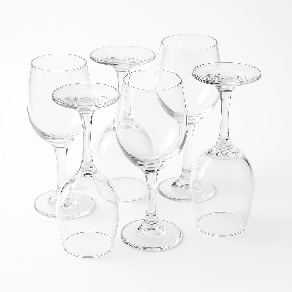 Modern Crystal Wine Glasses – 6 Piece Set | agc.lk – The Concept Store