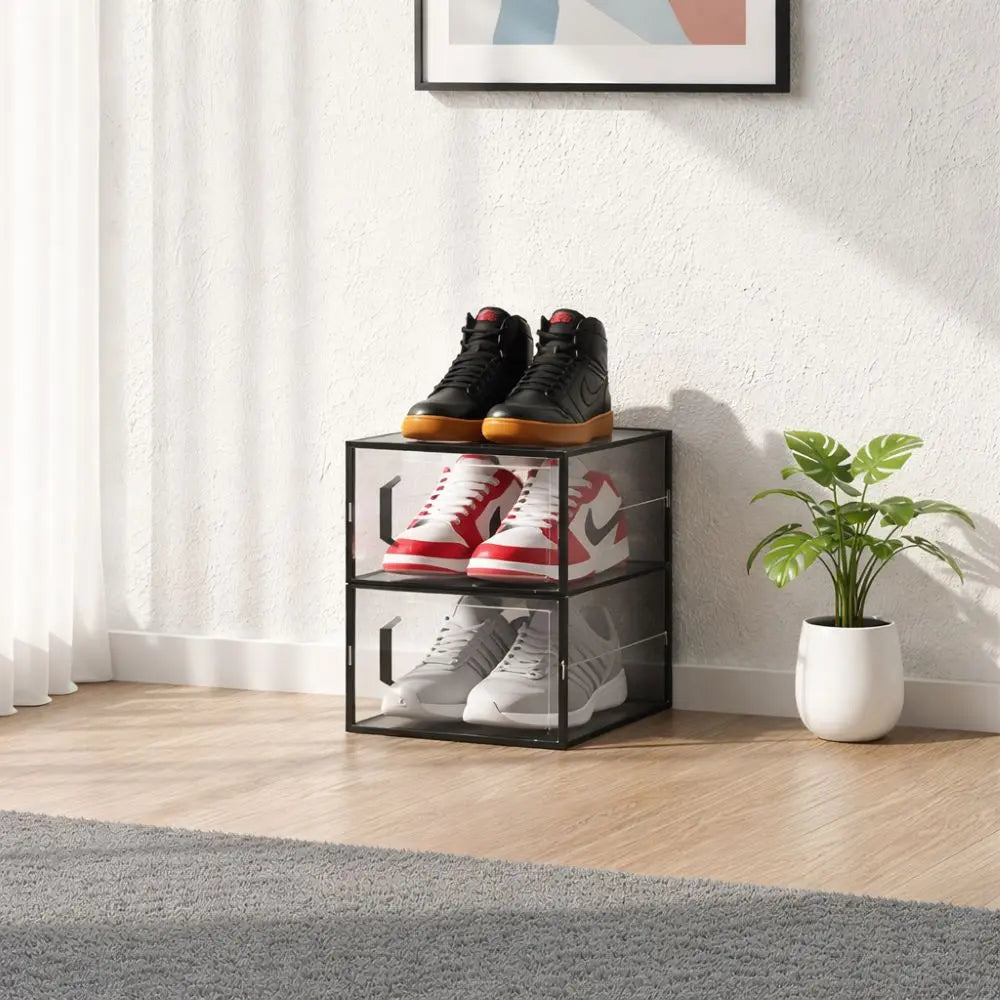 Premium Compact Stackable Shoe Storage Unit – The Concept Store